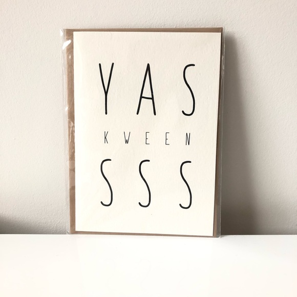 Office | Yas Queen Card With Envelope | Poshmark